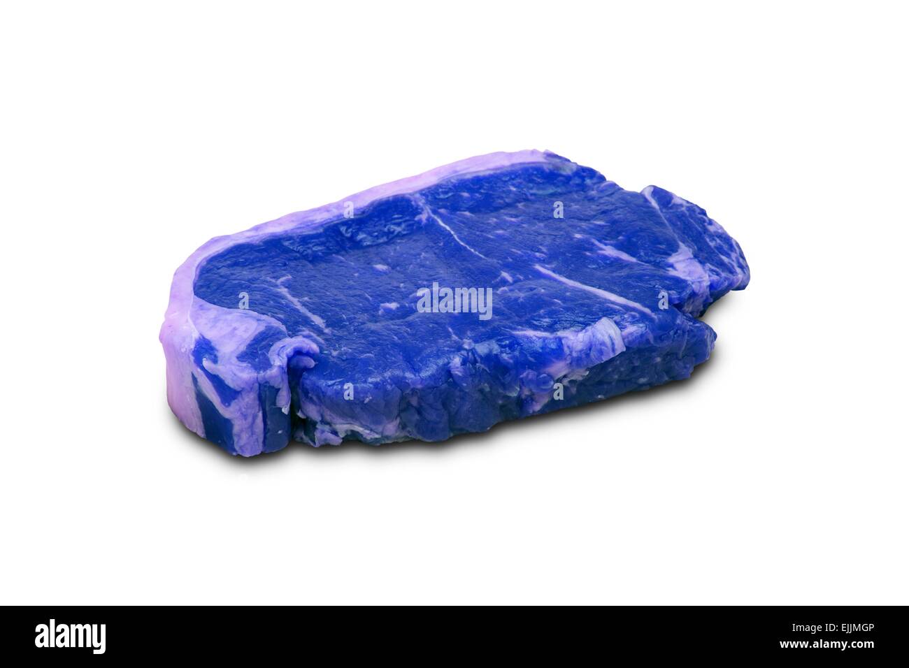 Blue meat against a white background Stock Photo - Alamy