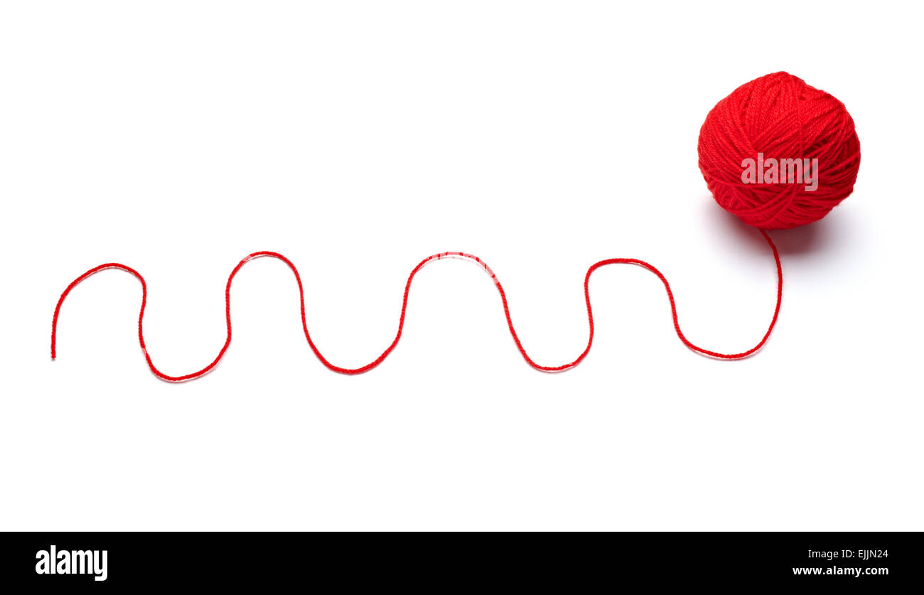 White string on a roll Cut Out Stock Images & Pictures - Alamy