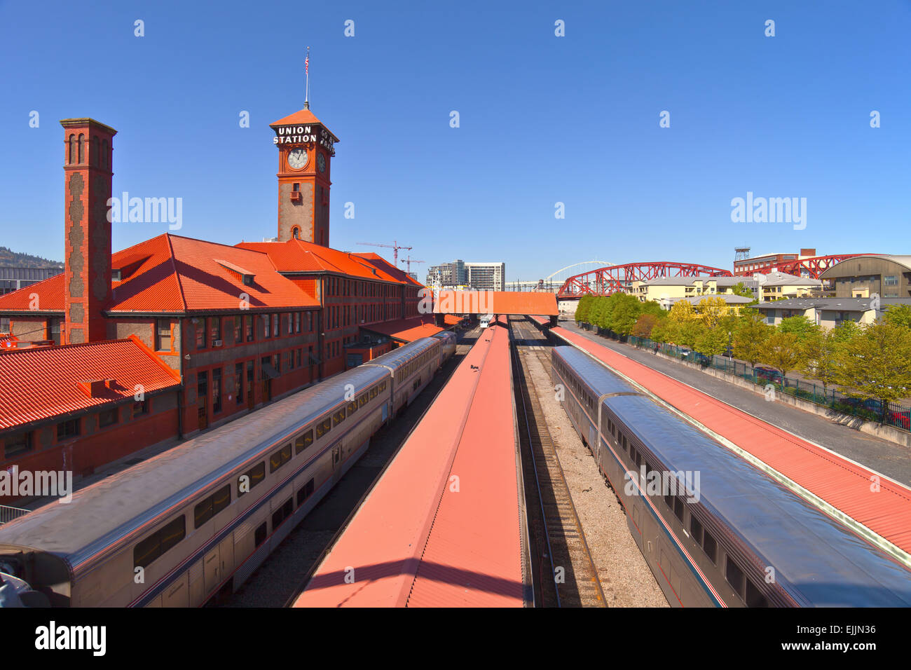 Union Station train station in Portland Oregon Stock Photo - Alamy