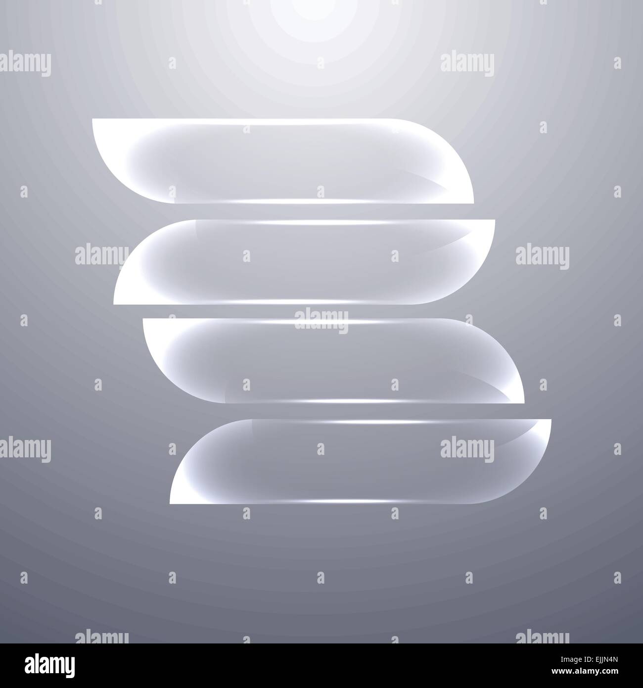 Design gray glass banners set, stock vector Stock Vector Image & Art ...