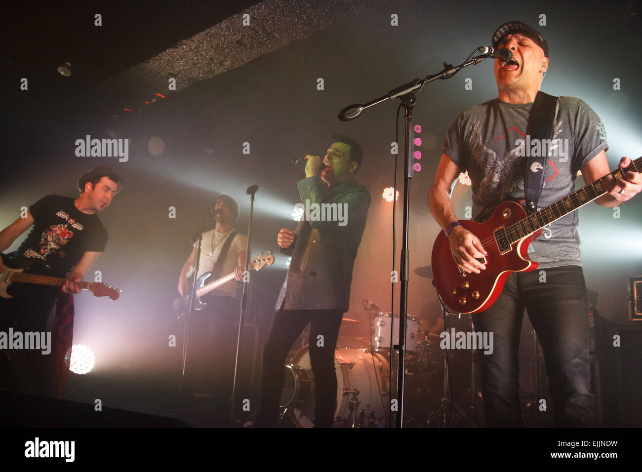 Manchester, UK. Glasgow based hard rock band Gun perform live at ...