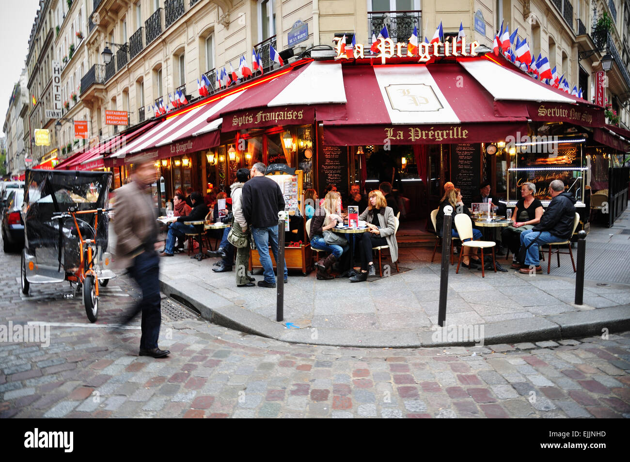 Latin Quarter Paris Cafe Stock Photos & Latin Quarter Paris Cafe Stock ...