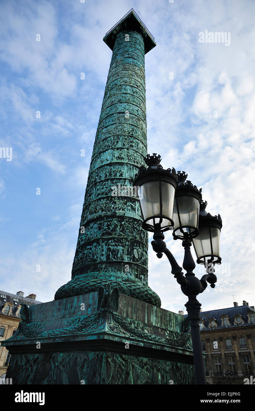 Paris. The Vendôme Column Stock Photo - Alamy