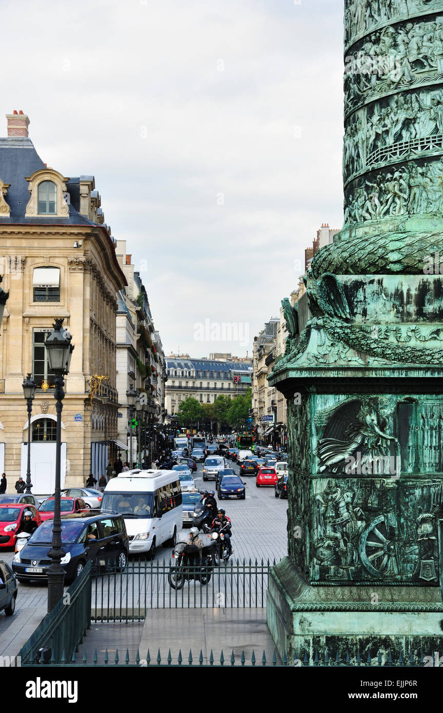 Paris. The Vendôme Column Stock Photo - Alamy