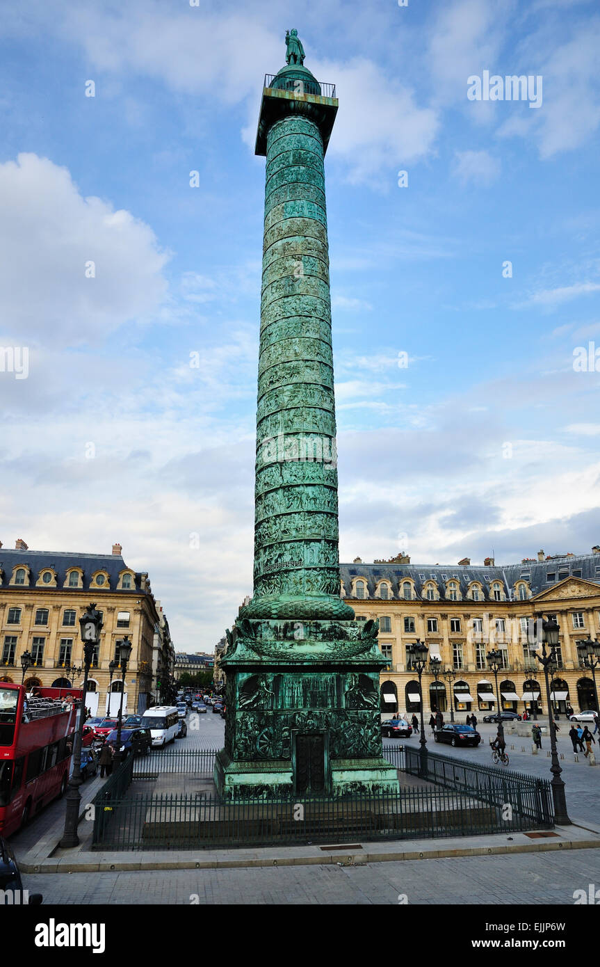 Paris. The Vendôme Column Stock Photo - Alamy