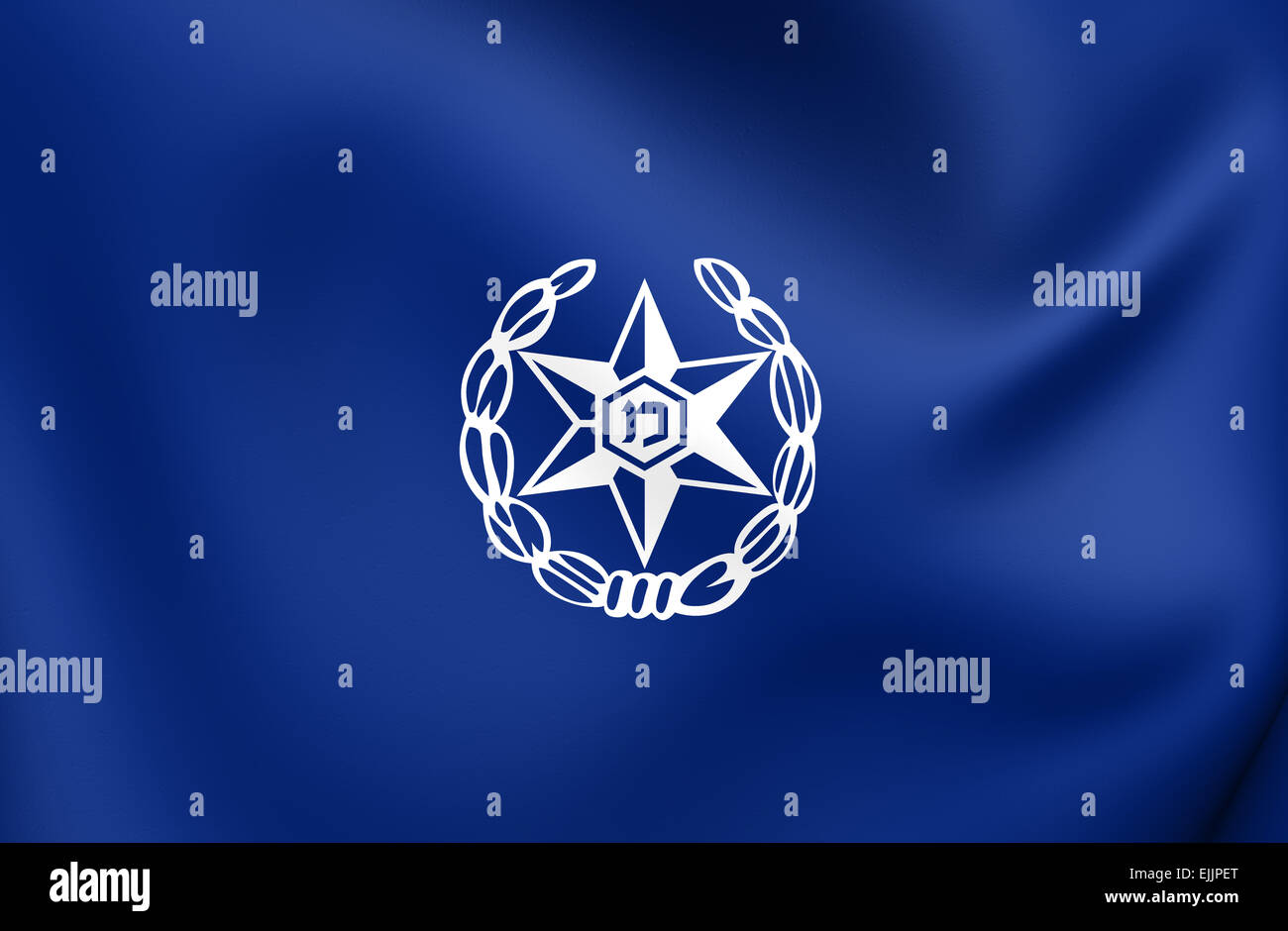 Flag of Israel Police. Close Up Stock Photo - Alamy