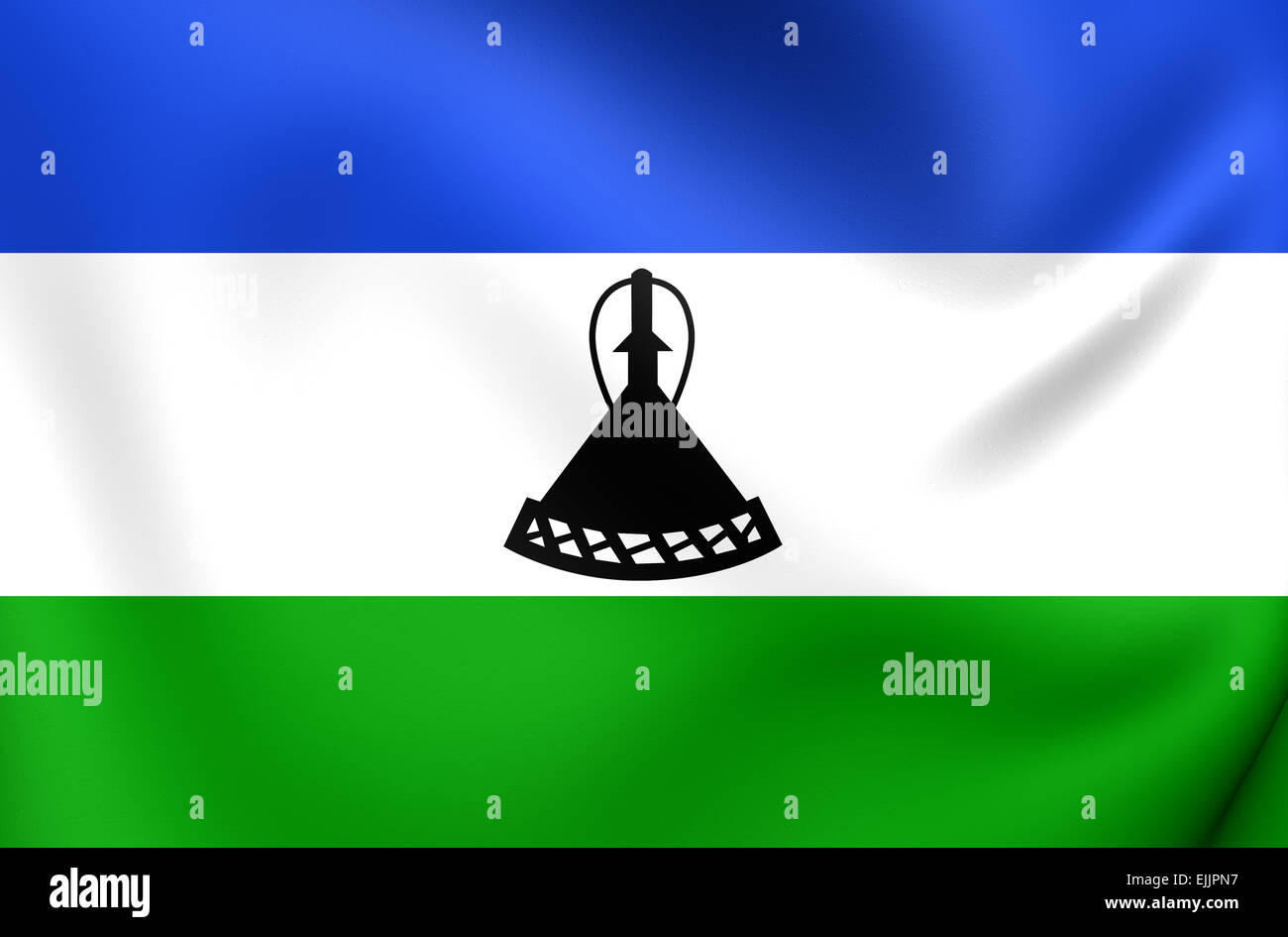 Flag lesotho waving wind hi-res stock photography and images - Alamy