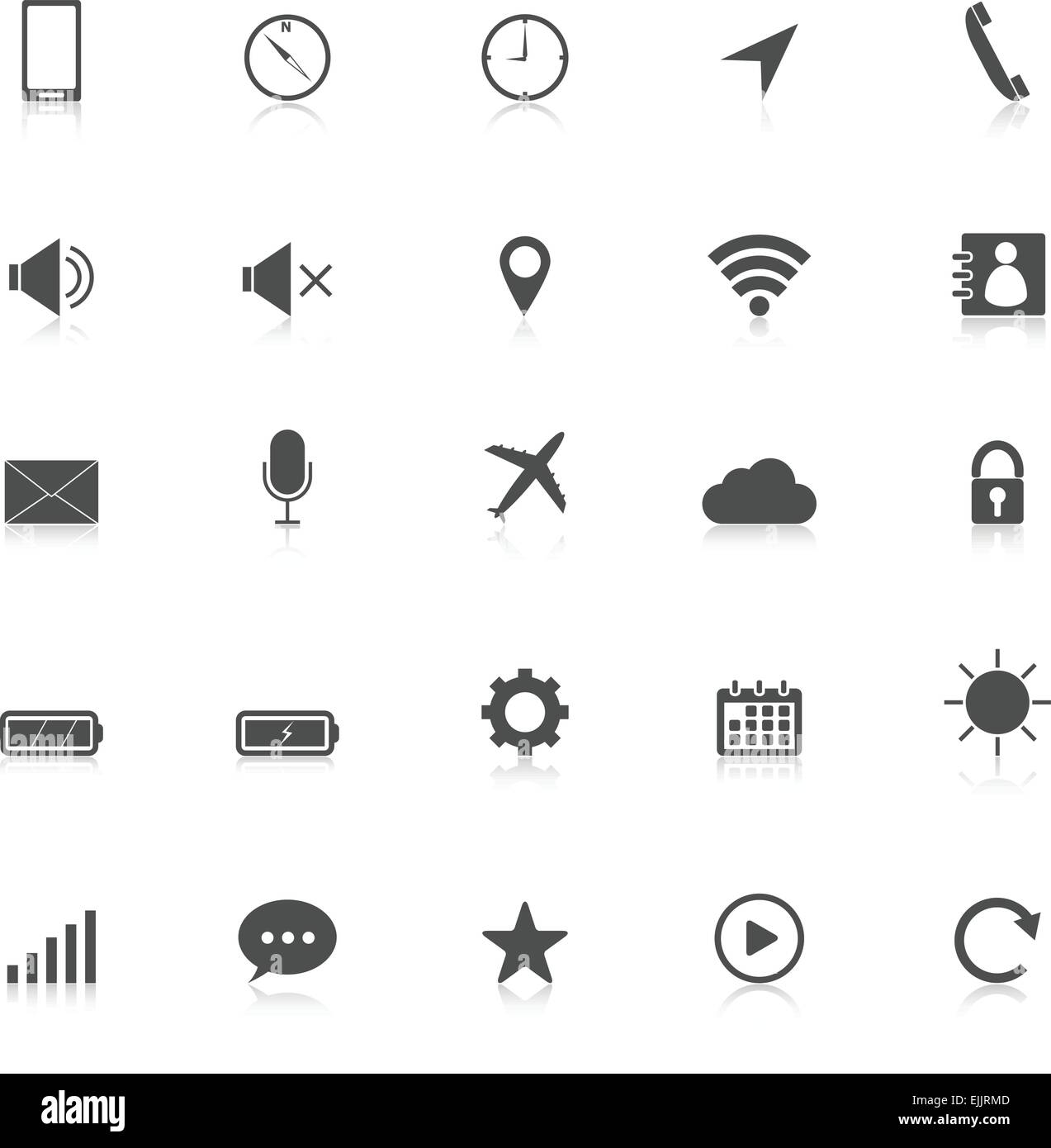 Meeting white icons on Black and White Stock Photos & Images - Alamy