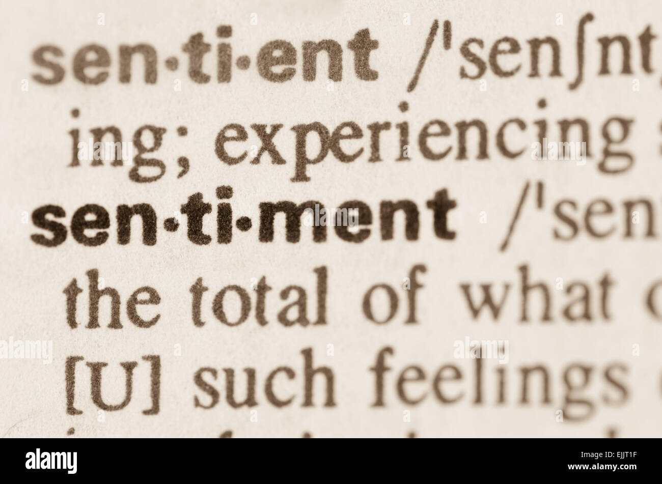 Sentiment hi-res stock photography and images - Alamy