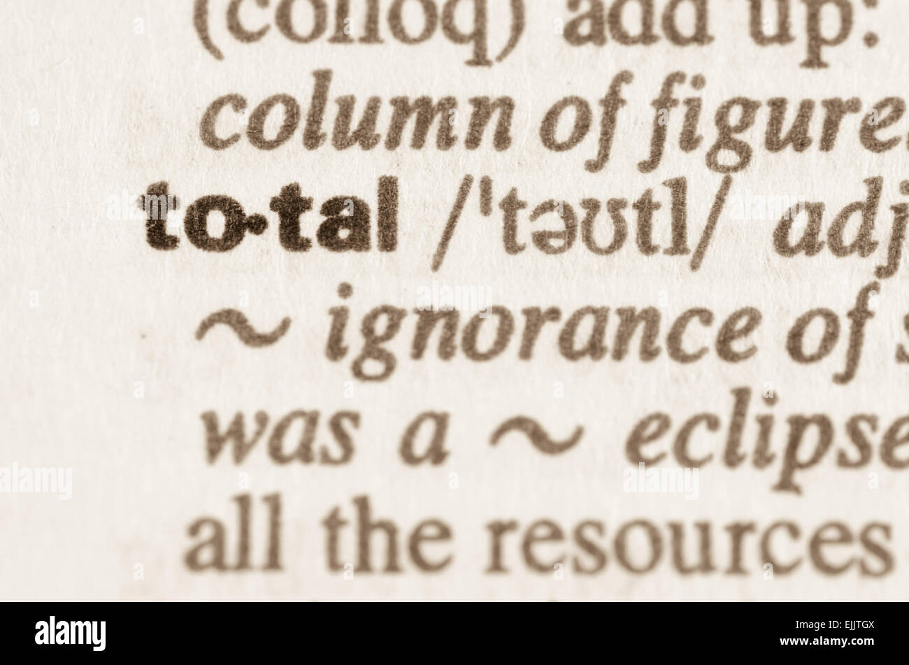 Full Dictionary Page High Resolution Stock Photography and Images - Alamy