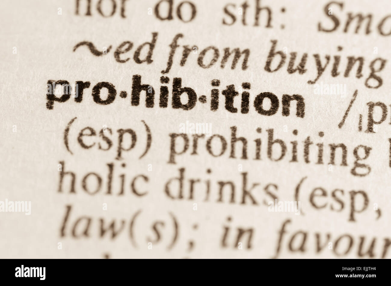 Prohibition concept hi-res stock photography and images - Alamy