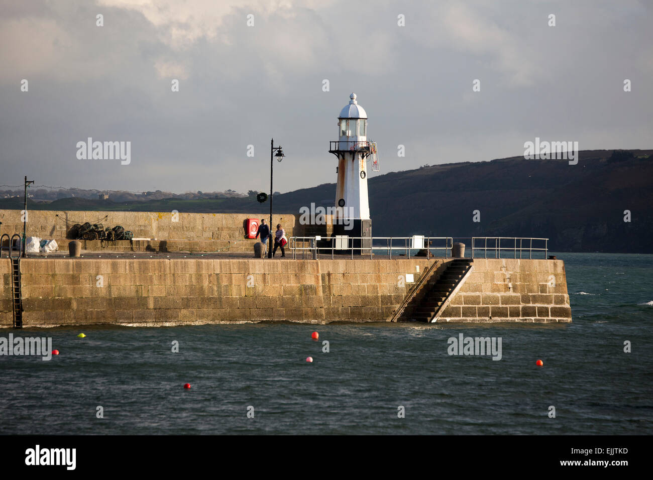 The Harbour Lighthouse, St. Ives, Cornwall, England, UK Stock Photo - Alamy