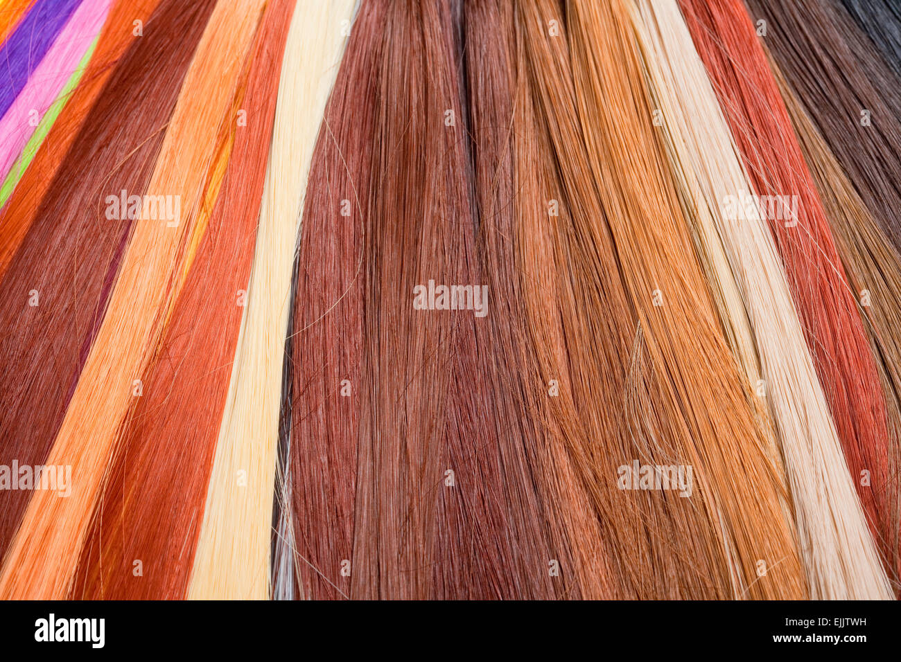 Artificial Hair Used for Production of Wigs and Extensions Stock Photo ...