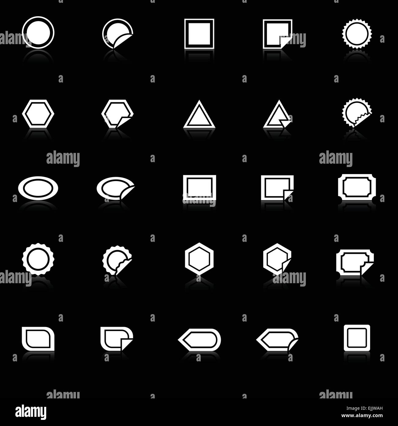 Label icons black white Black and White Stock Photos & Images - Alamy