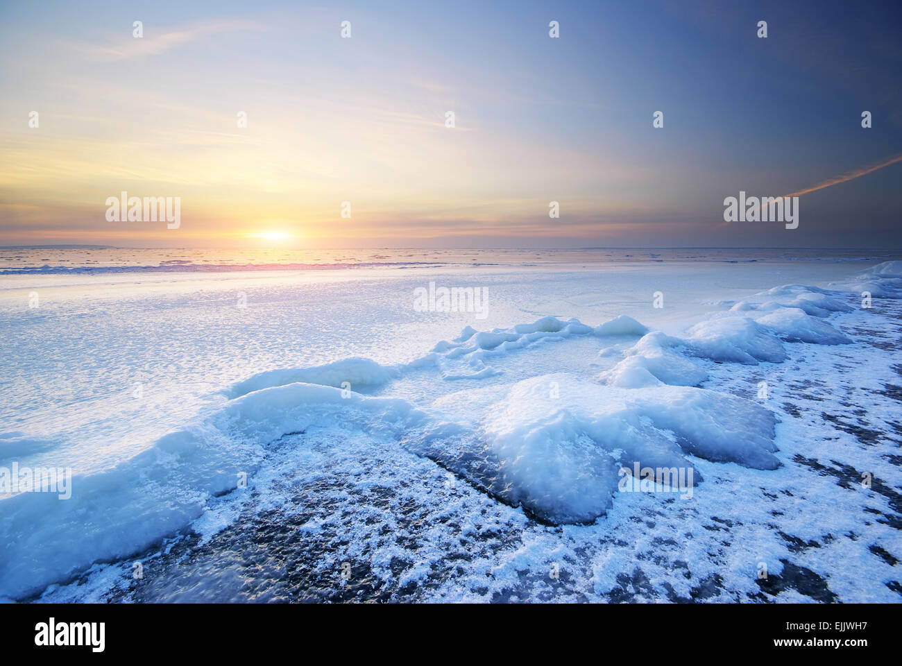 Winter landscape. Composition of nature Stock Photo - Alamy