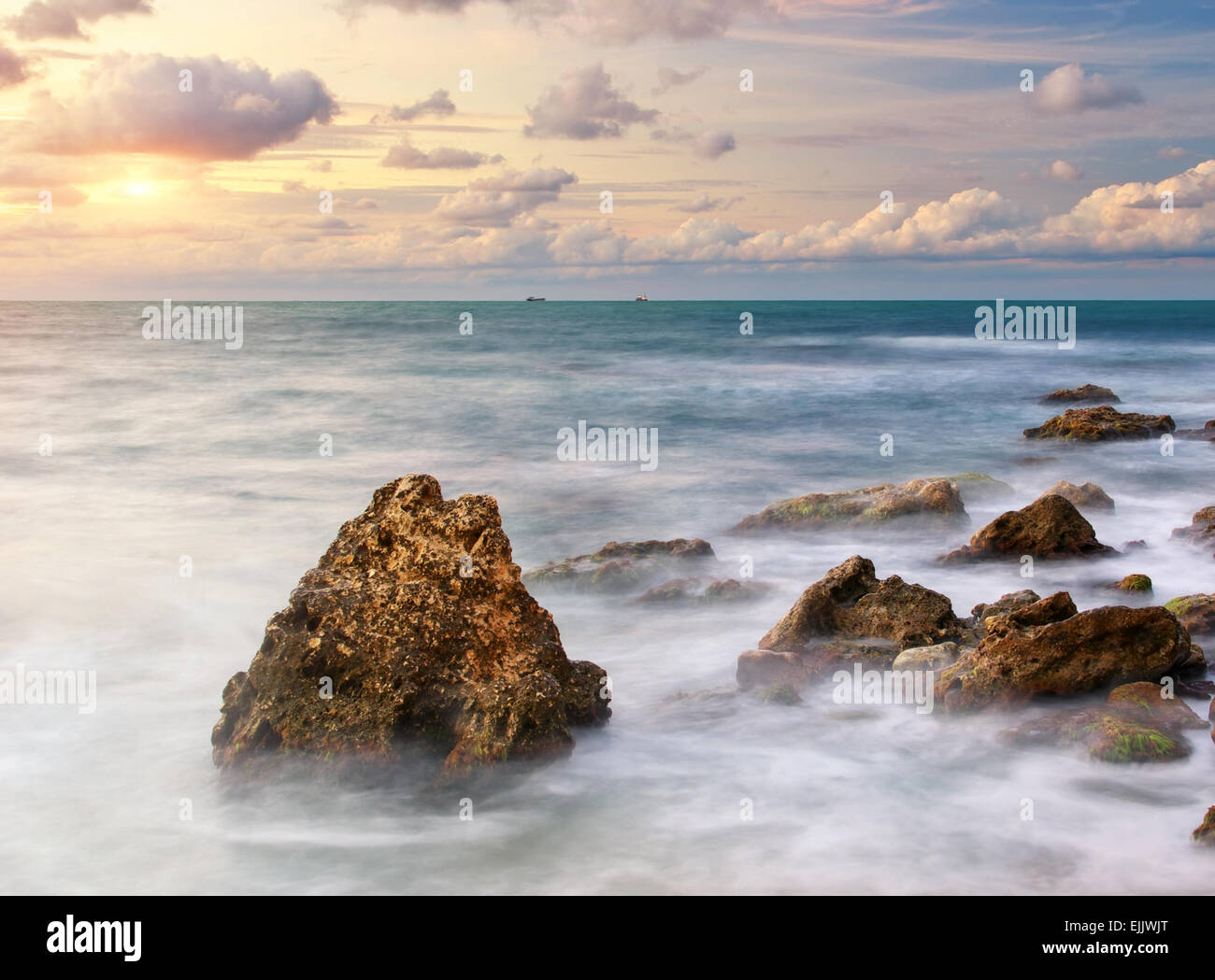 Beautiful seascape. Composition of nature Stock Photo - Alamy