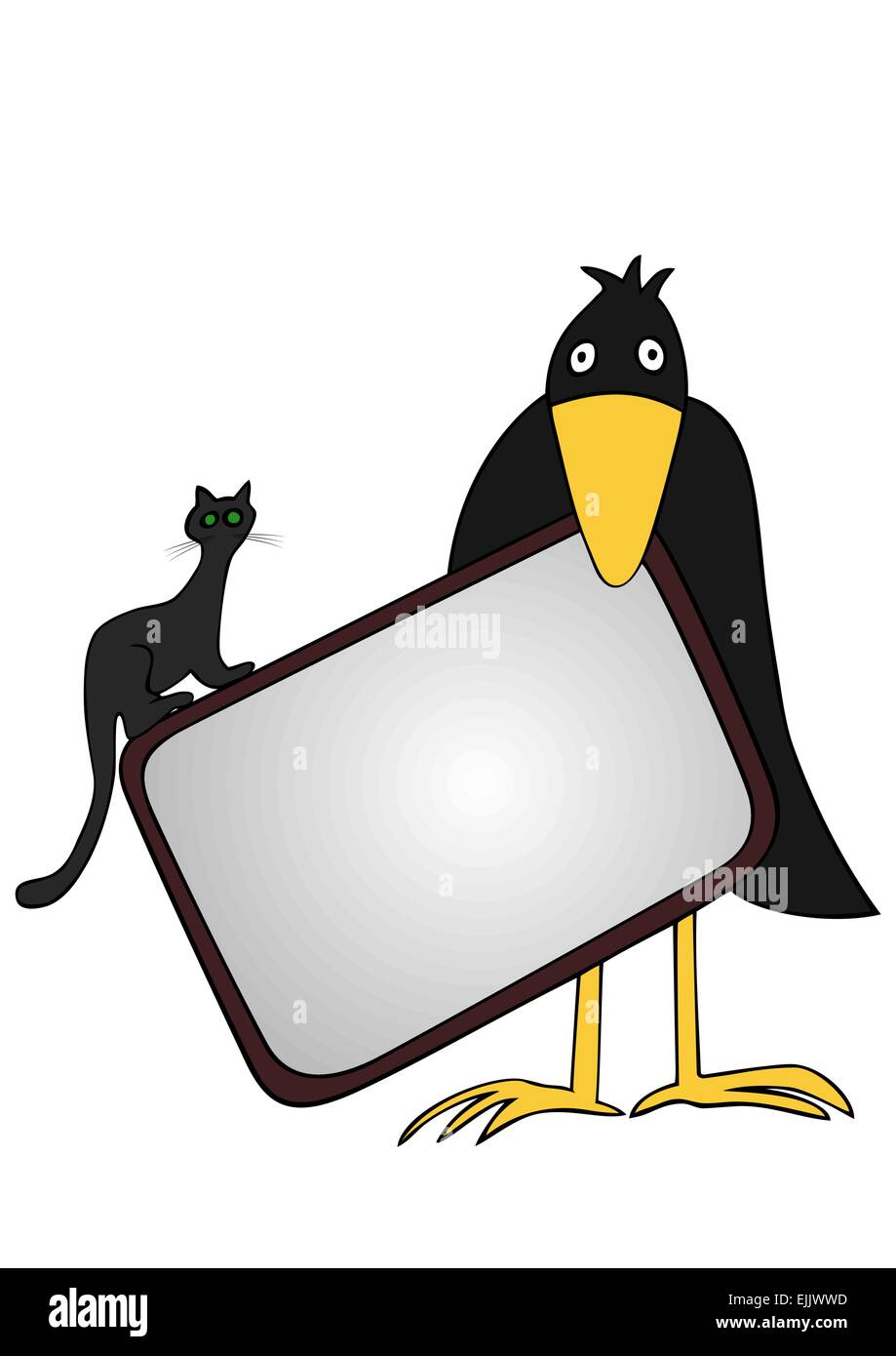 Halloween cartoon raven horror hi-res stock photography and images - Alamy