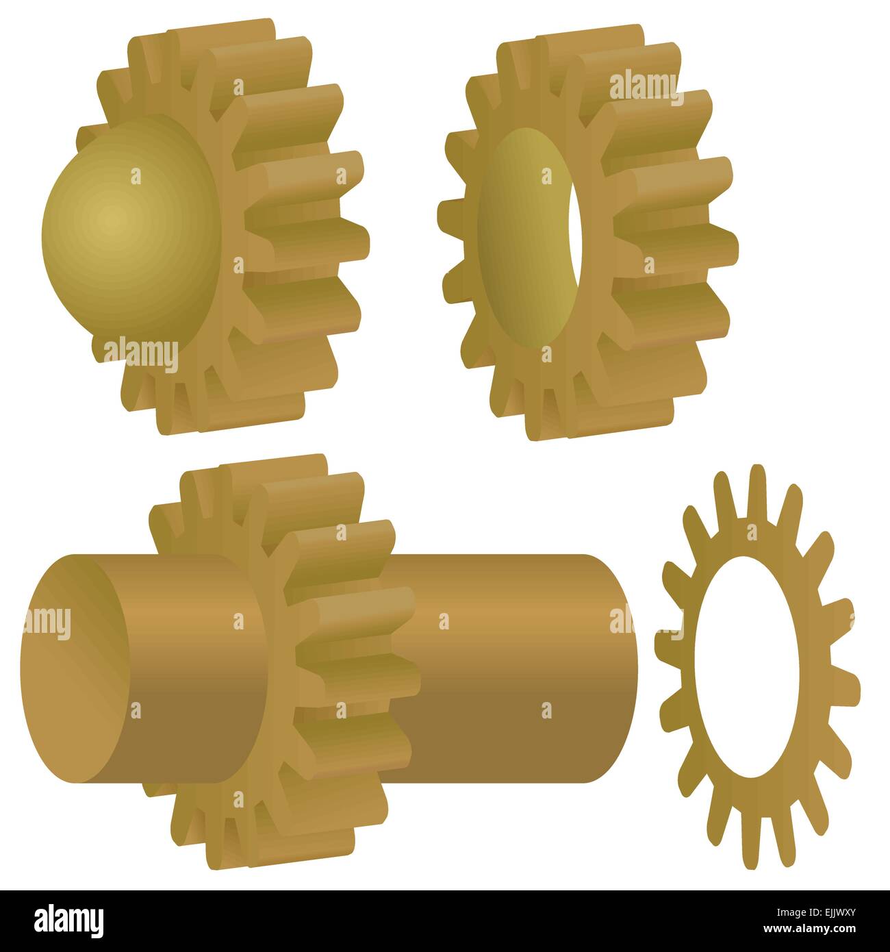 various gears - cog wheels - vector Stock Vector Image & Art - Alamy