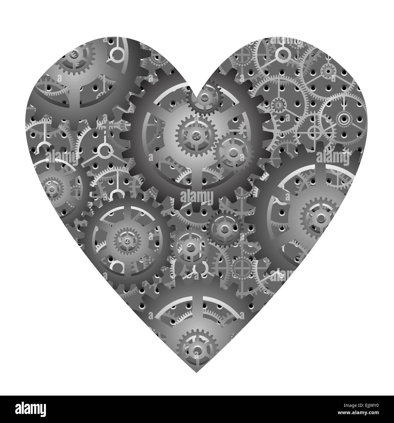 Mechanical Heart Logo Mechanical Heart Stock Illustrations – 6,111