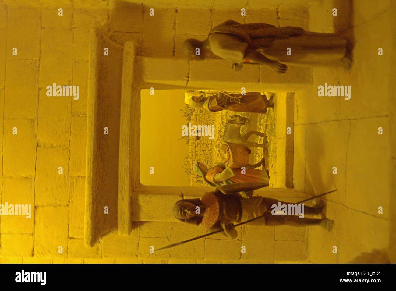 Popular spanish christmas Nativity scene, close up Stock Photo - Alamy