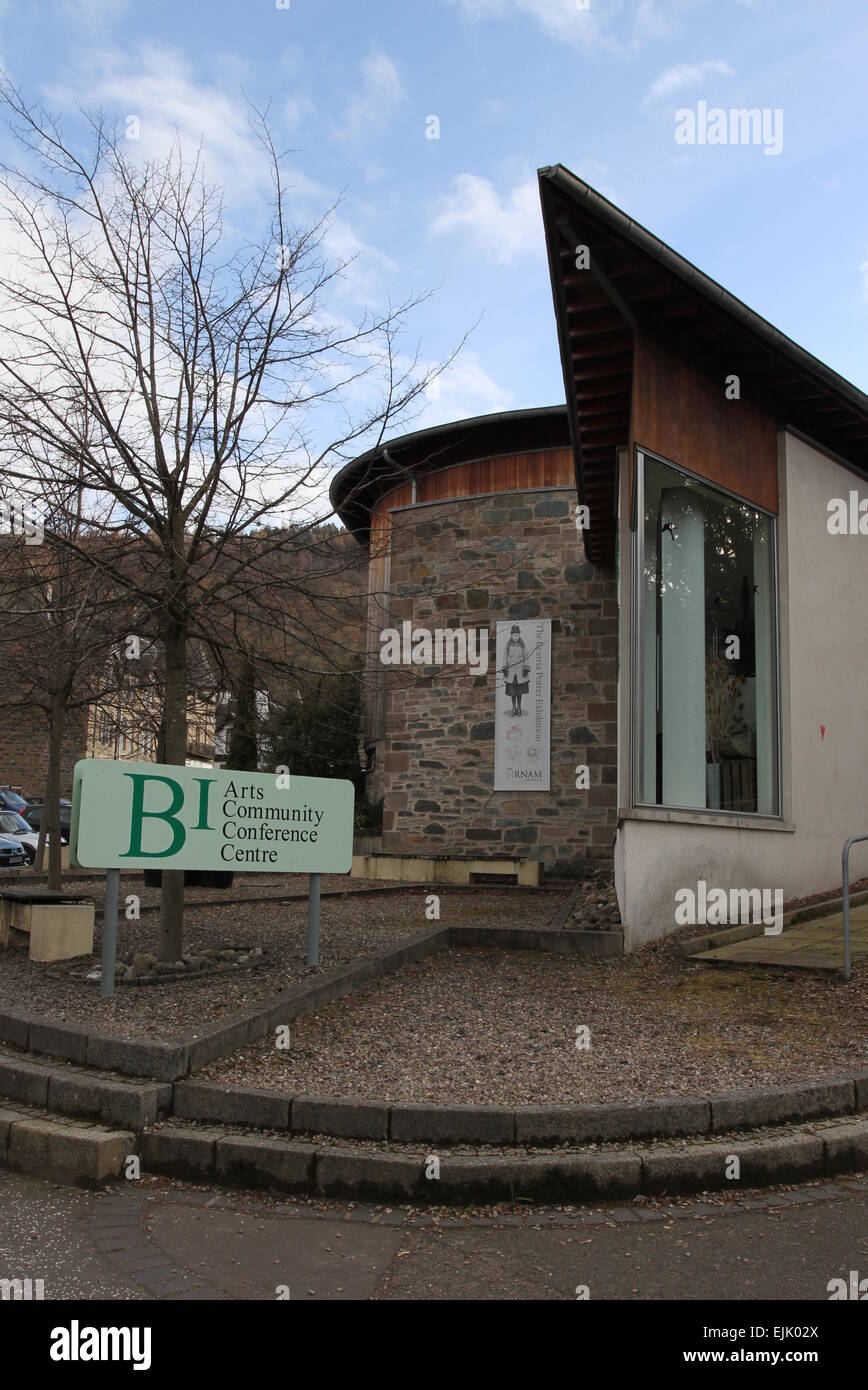Exterior of Birnam Institute Community Centre Scotland March 2015 Stock ...