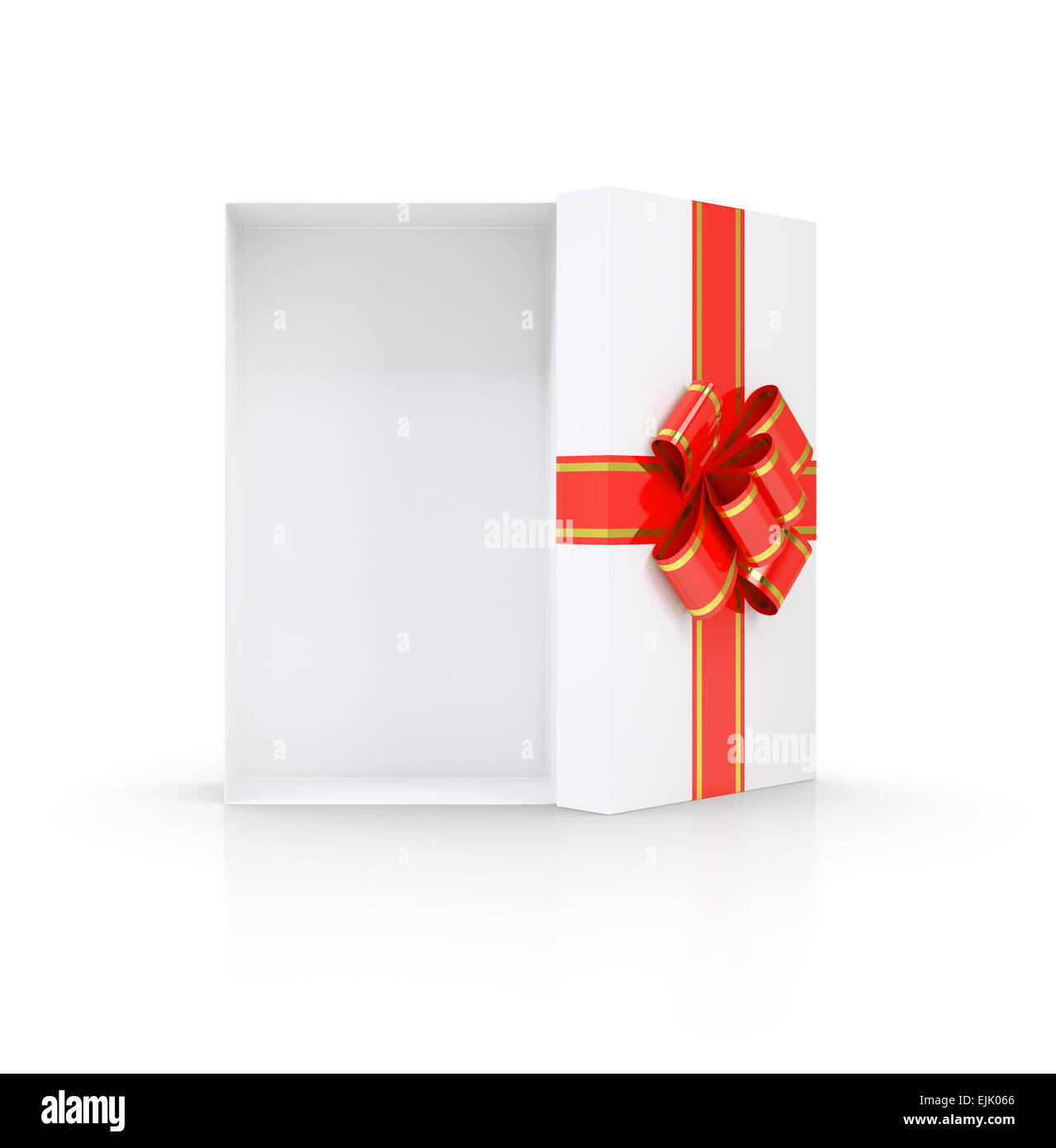 Open gift box. Isolated Stock Photo - Alamy