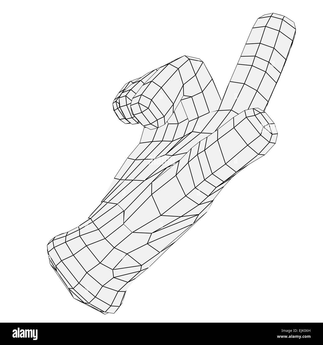 3d Hand Wireframe
