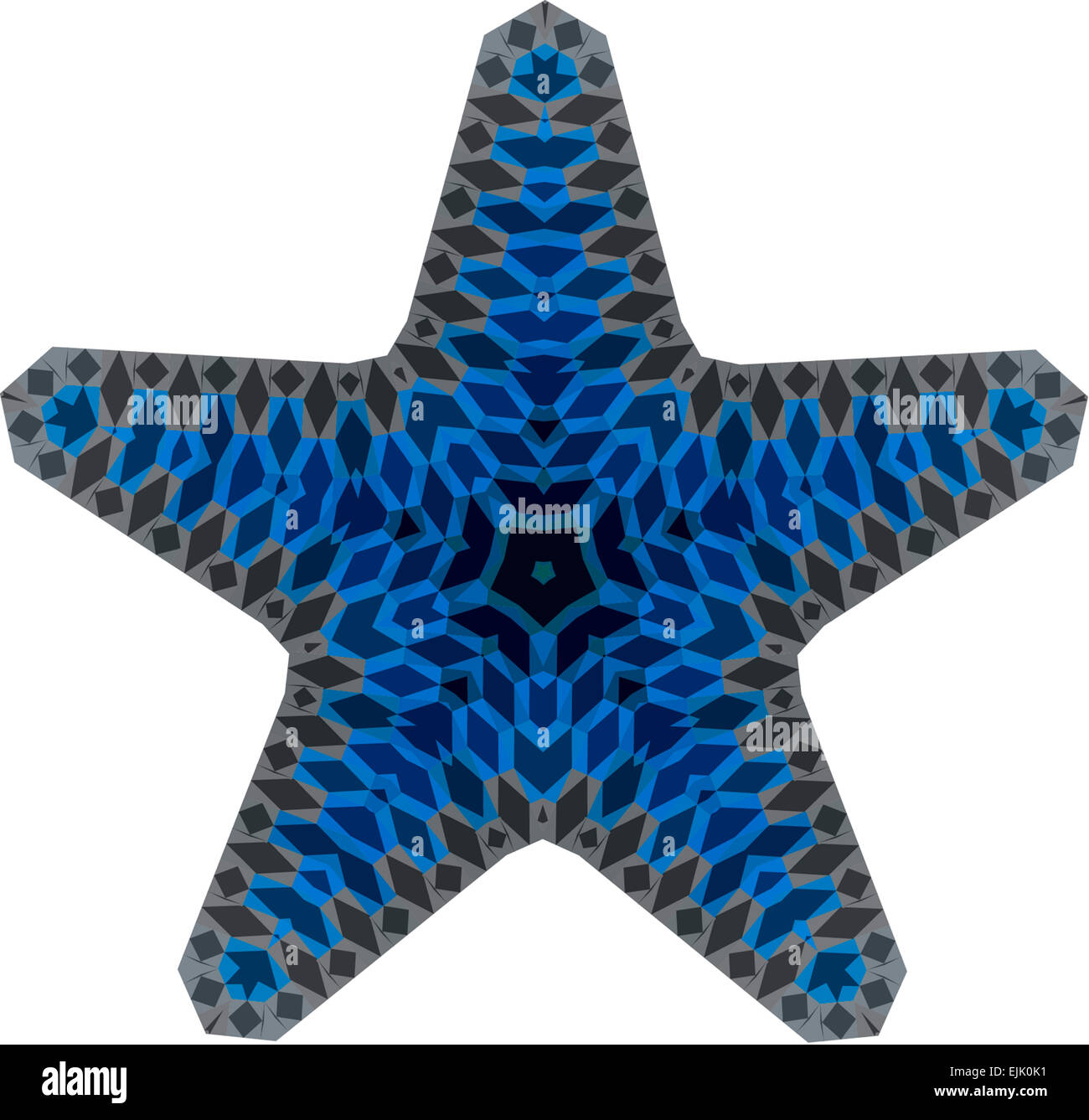 A colorful Star fish Illustration, set on a white background Stock ...