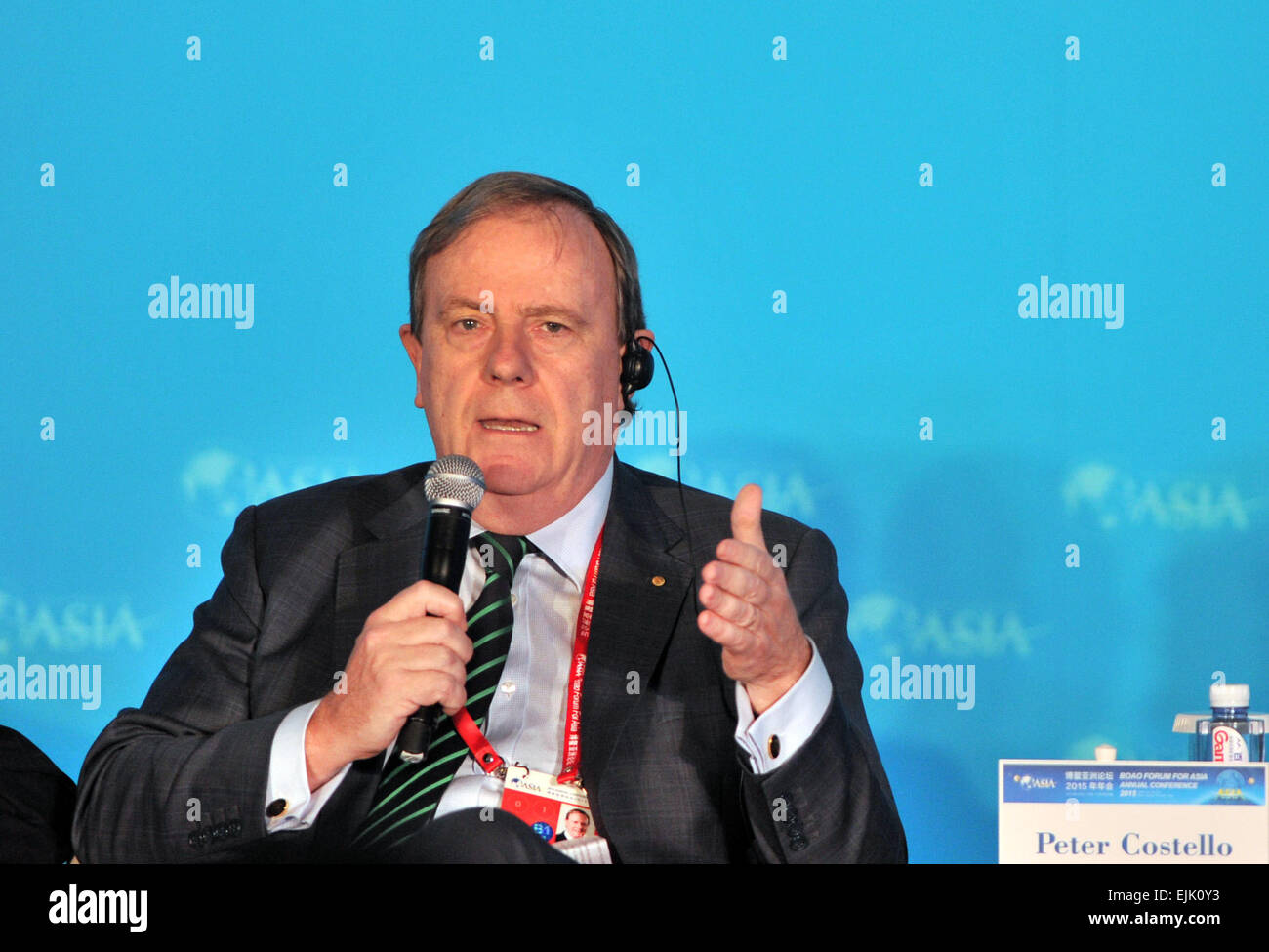 Boao, China's Hainan Province. 28th Mar, 2015. Peter Costello, former ...