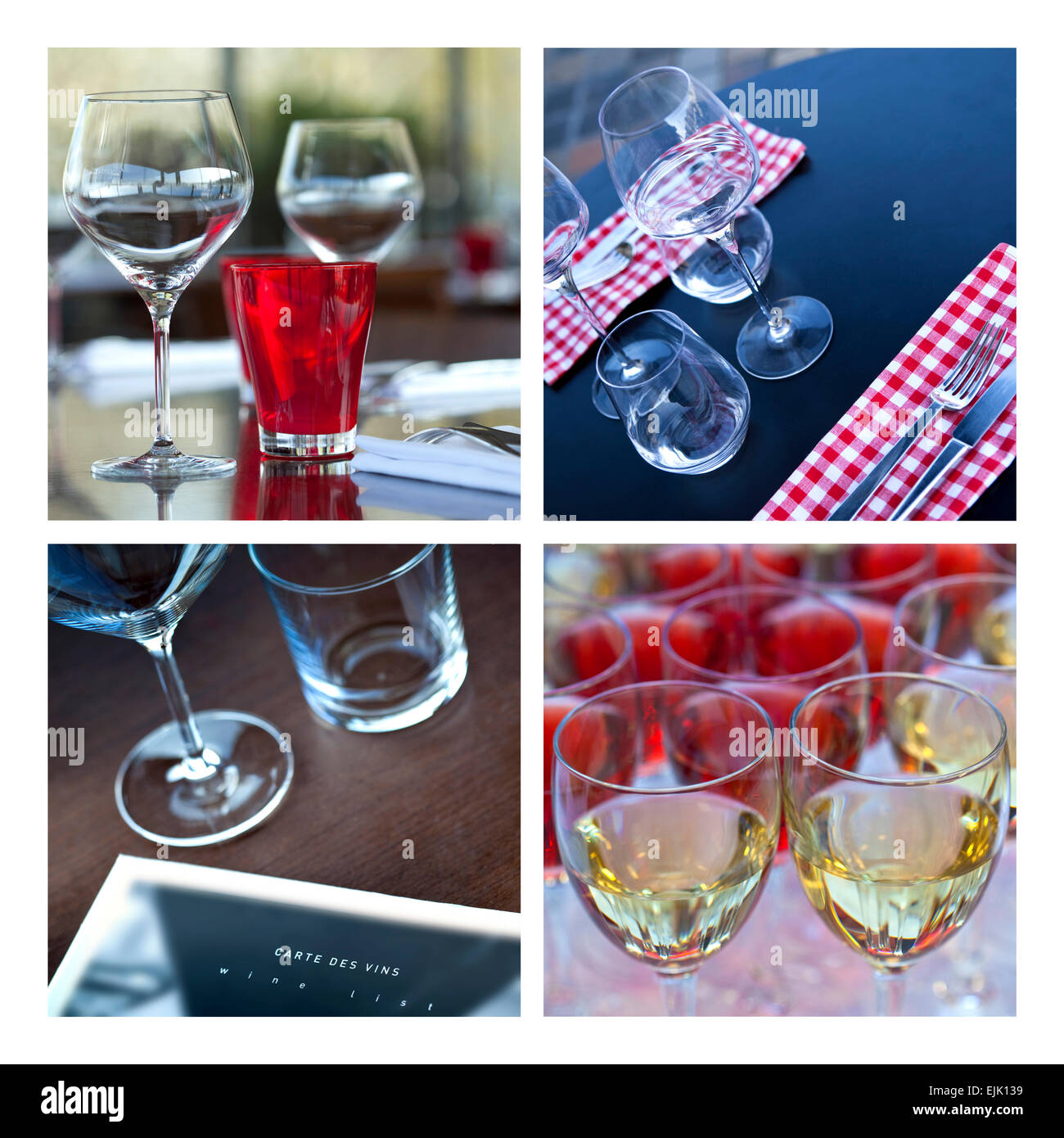 Restaurant table set up Cut Out Stock Images & Pictures - Alamy