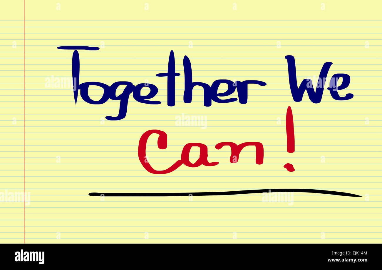Together We Can Concept Stock Photo - Alamy