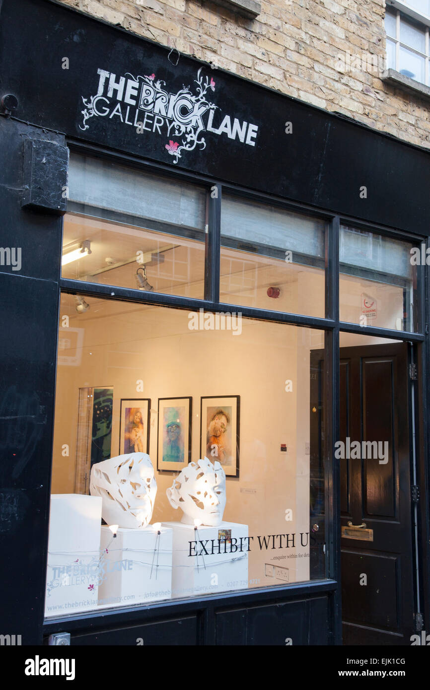 Brick Lane Art Gallery, Shoreditch, London; England; UK Stock Photo - Alamy