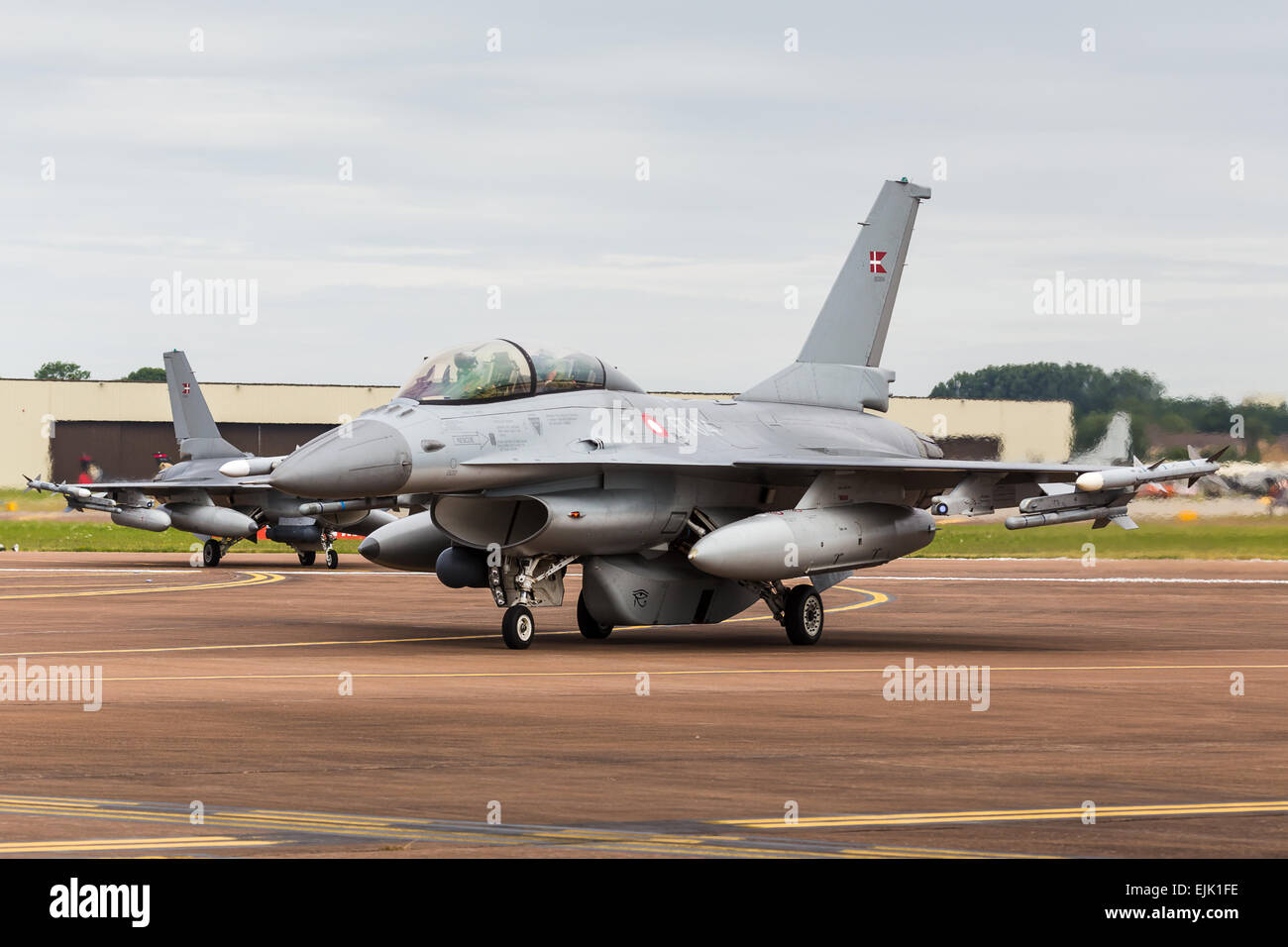 Danish F-16 pair Stock Photo - Alamy