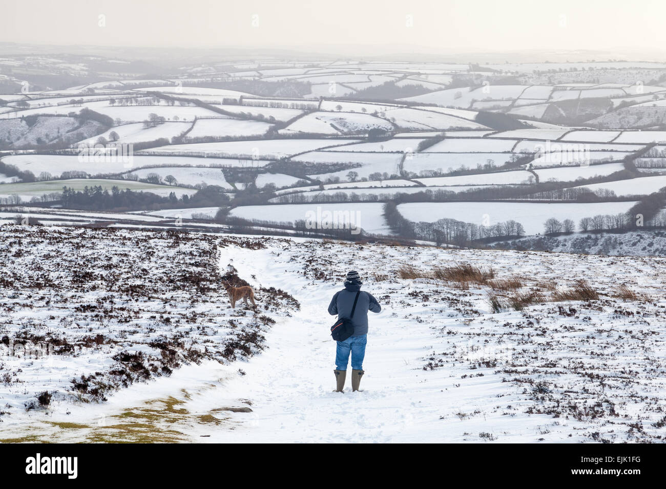 Exmoor winter walkers hi-res stock photography and images - Alamy