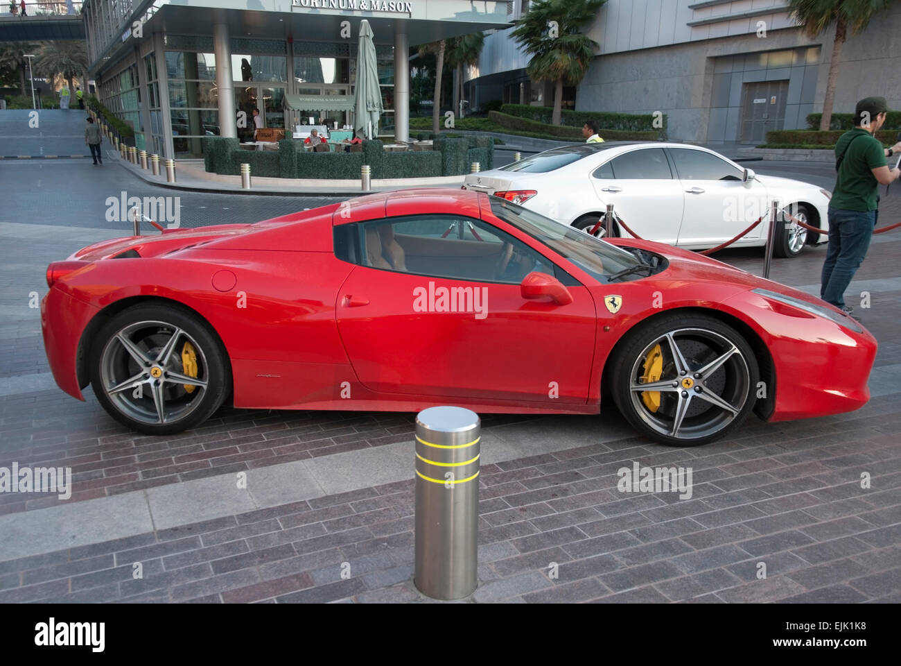 Bright Red Ferrari 458 Berlinetta Coupe Motor Car Stock Photo - Alamy