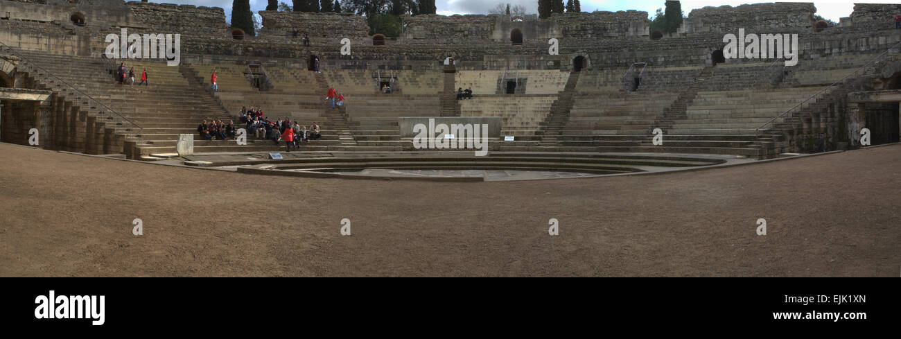 Roman theatre stage and stands, located in the archaeological ensemble ...
