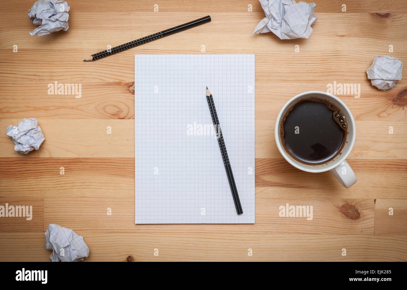 Pencil paper desk hi-res stock photography and images - Alamy