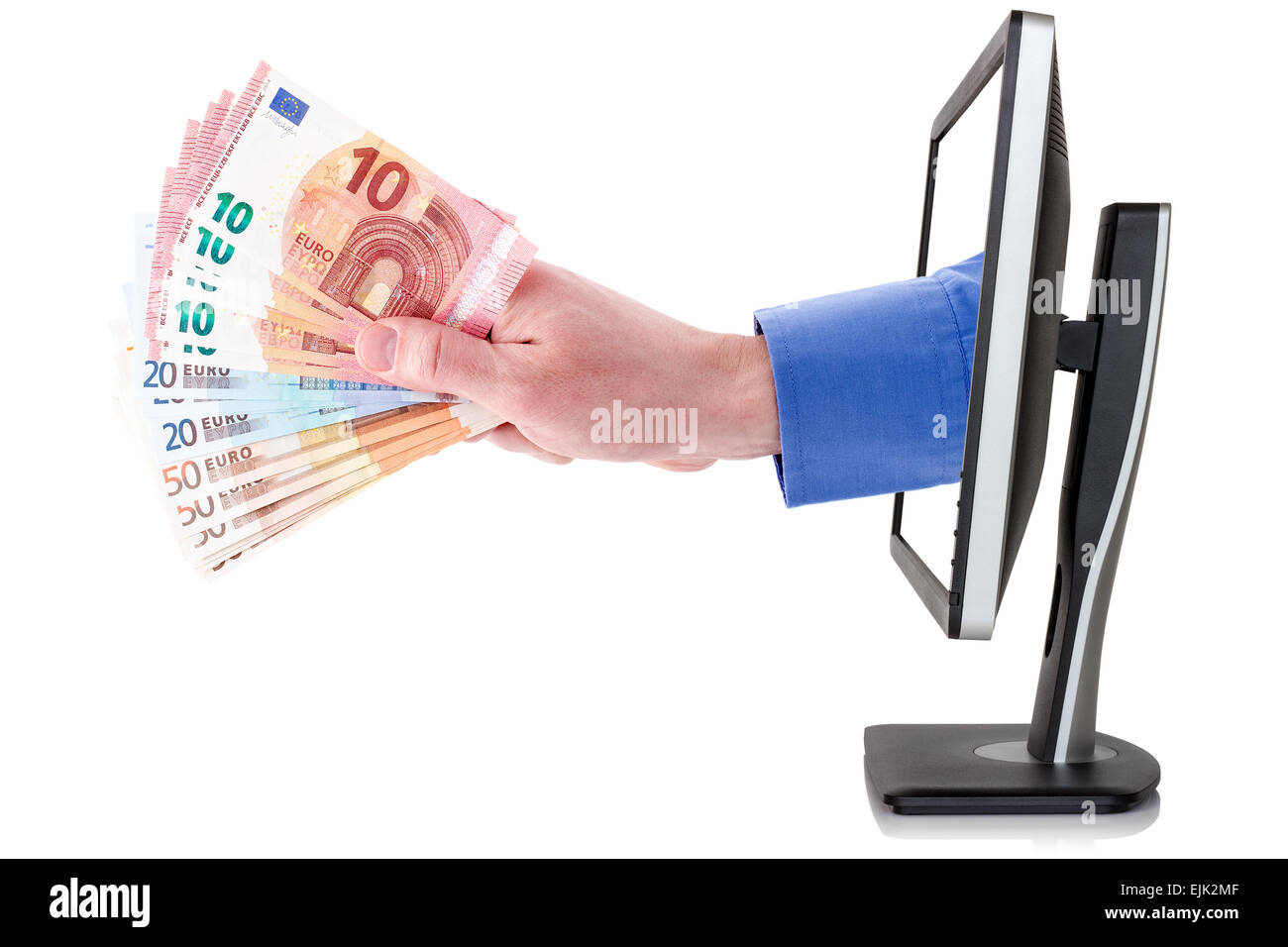 Hand coming out of computer hi-res stock photography and images - Alamy