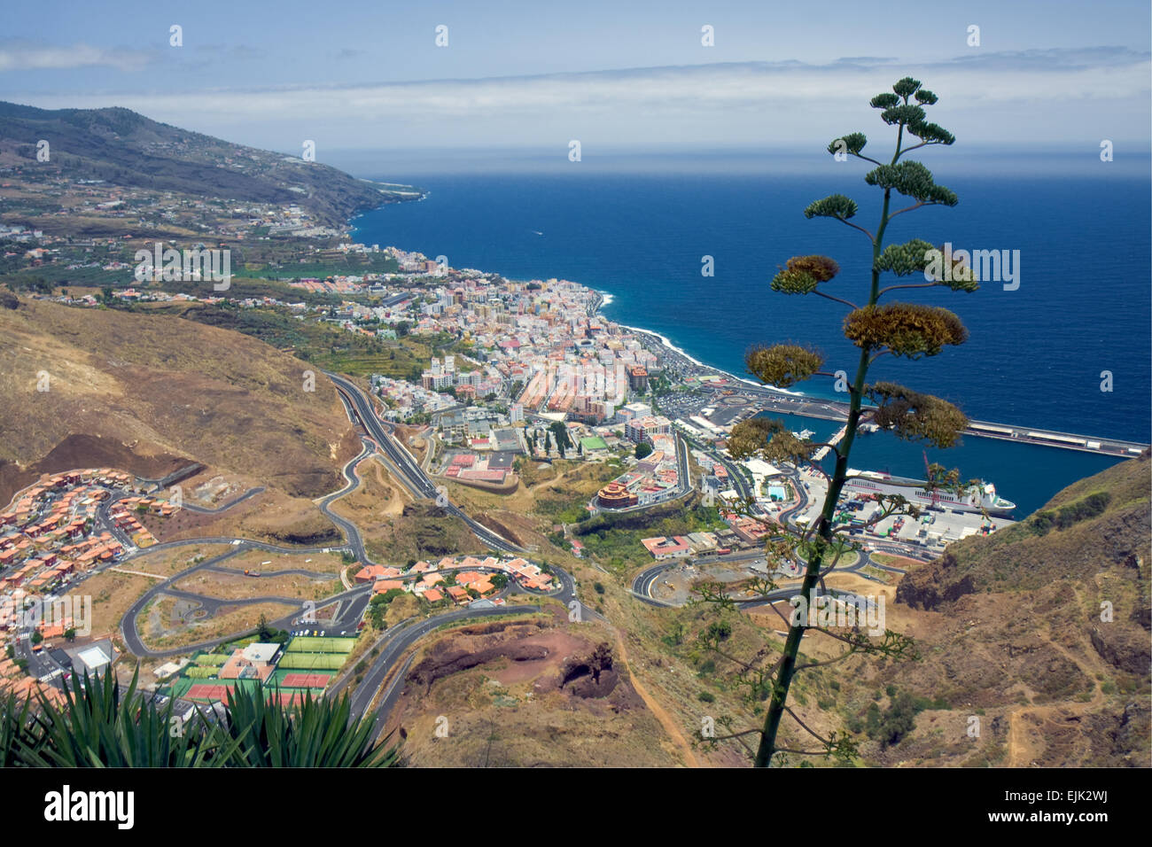 Cityscape of Santa Cruz, La Palma Stock Photo - Alamy