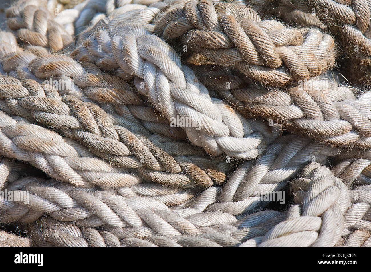 Gordian's knot, a huge heap of a thick rope Stock Photo - Alamy