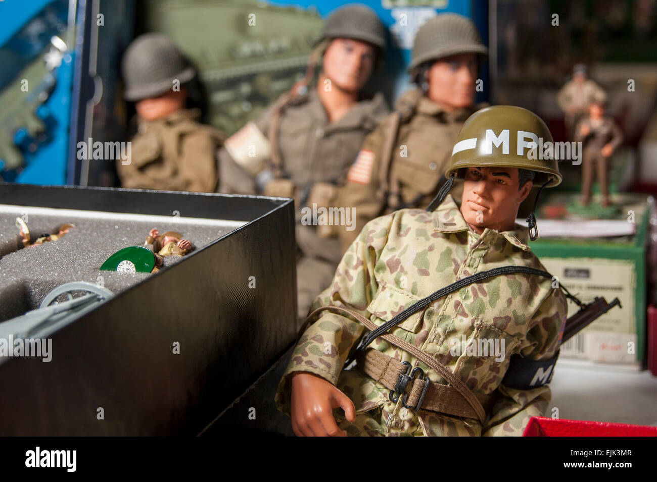 Islington, London, UK, 28 March 2015. Action Man figures on display as ...