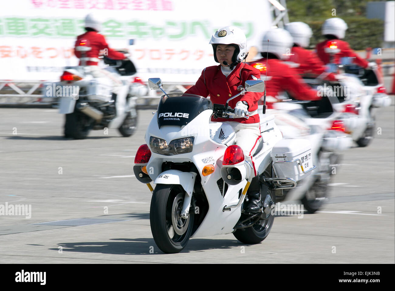 Tokyo, Japan. 28th March, 2015. Members of the Metropolitan Police ...