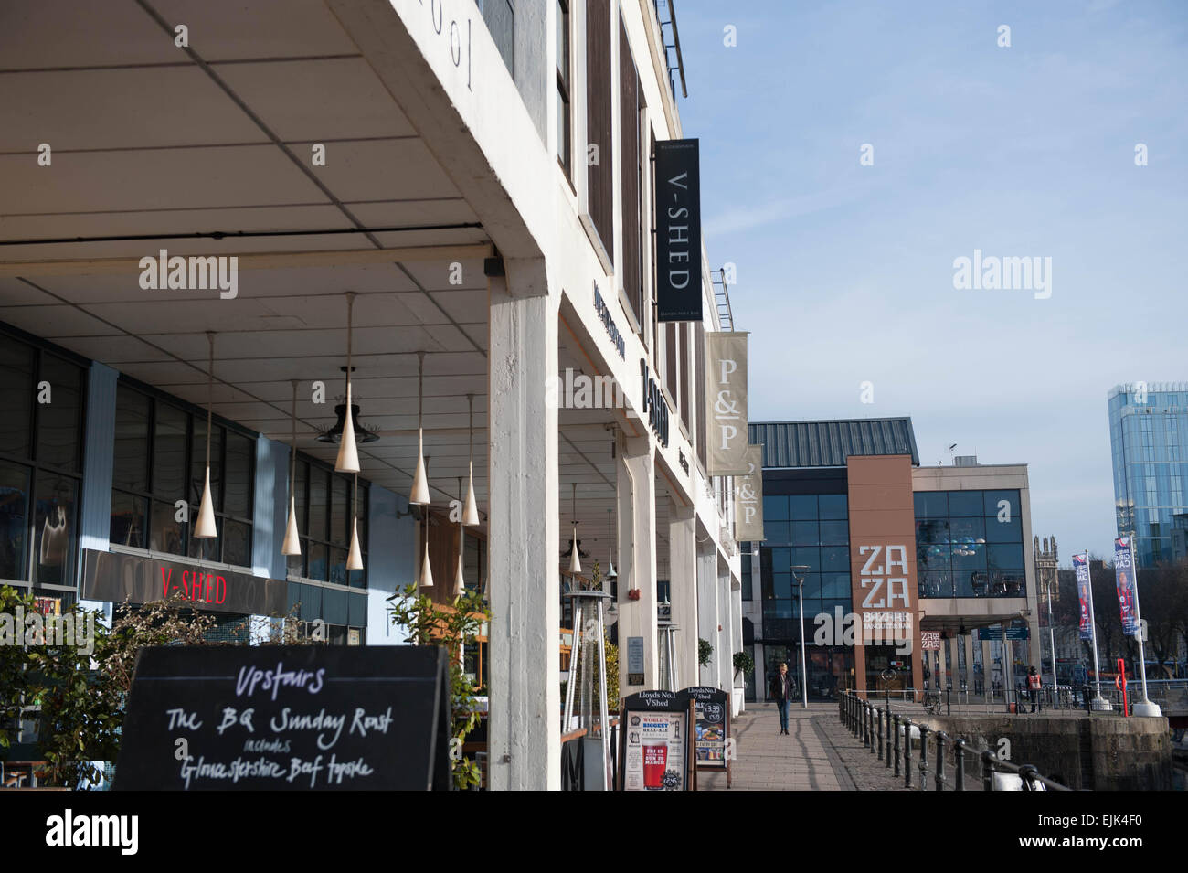 Riverside Promenade in Bristol city centre Stock Photo - Alamy