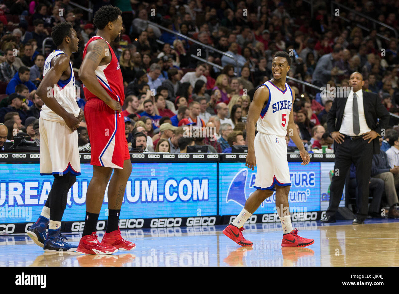 Philadelphia, Pennsylvania, USA. 27th Mar, 2015. Philadelphia 76ers ...