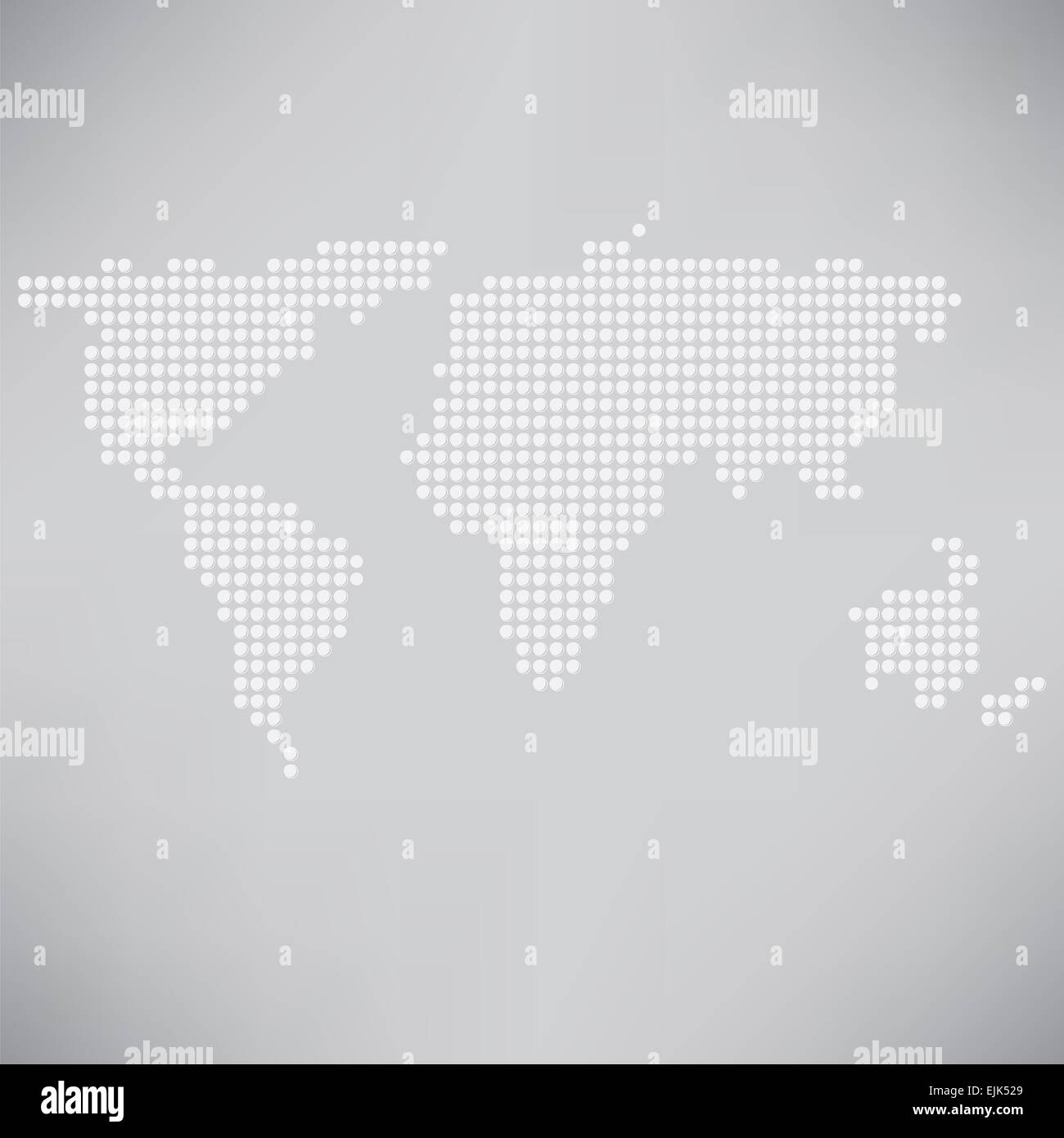 illustration with abstract gdotted worls map on a grey background Stock ...