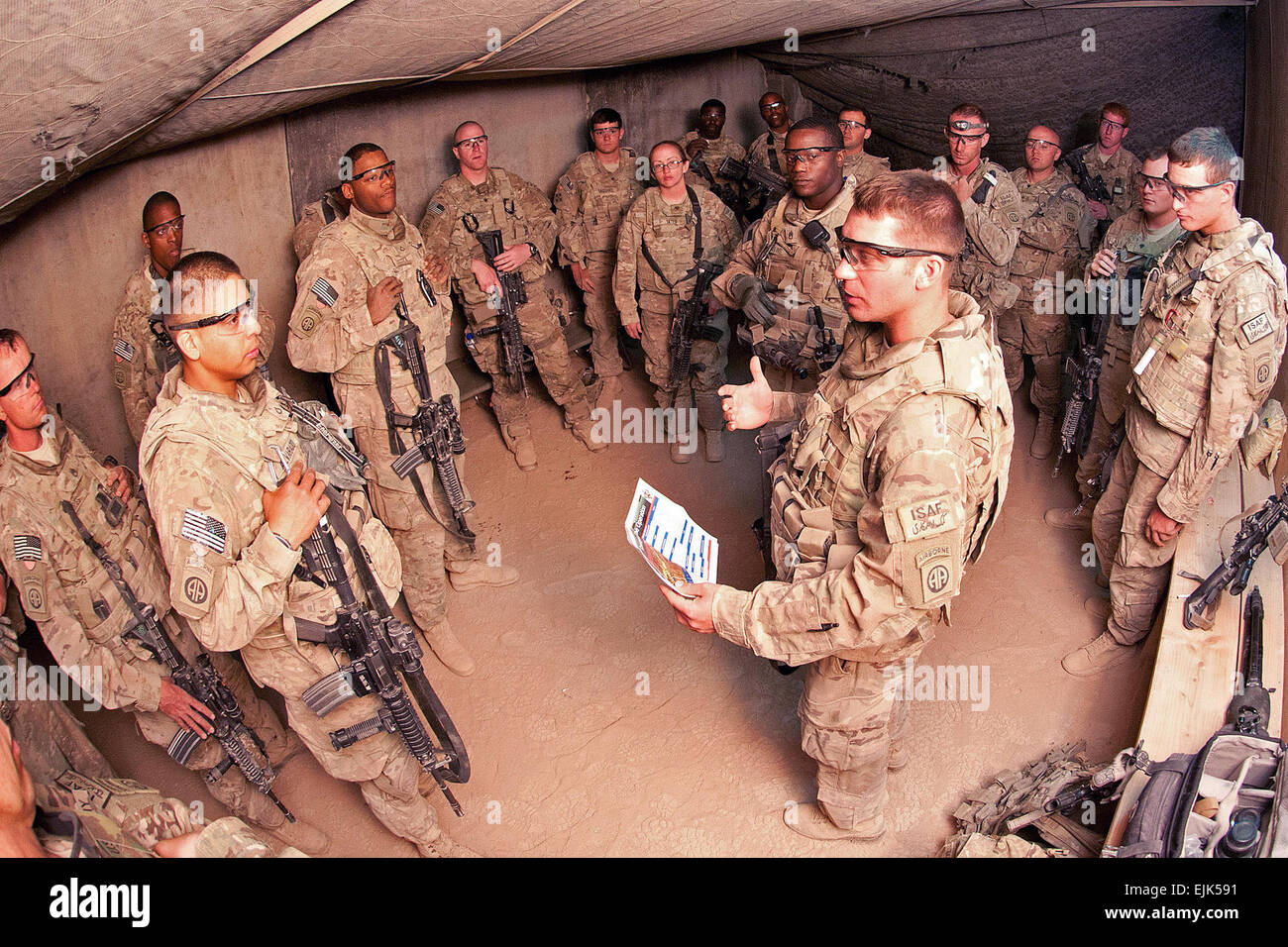U.S. Army Second Lt. Mark Lucas, a platoon leader with the 82nd ...