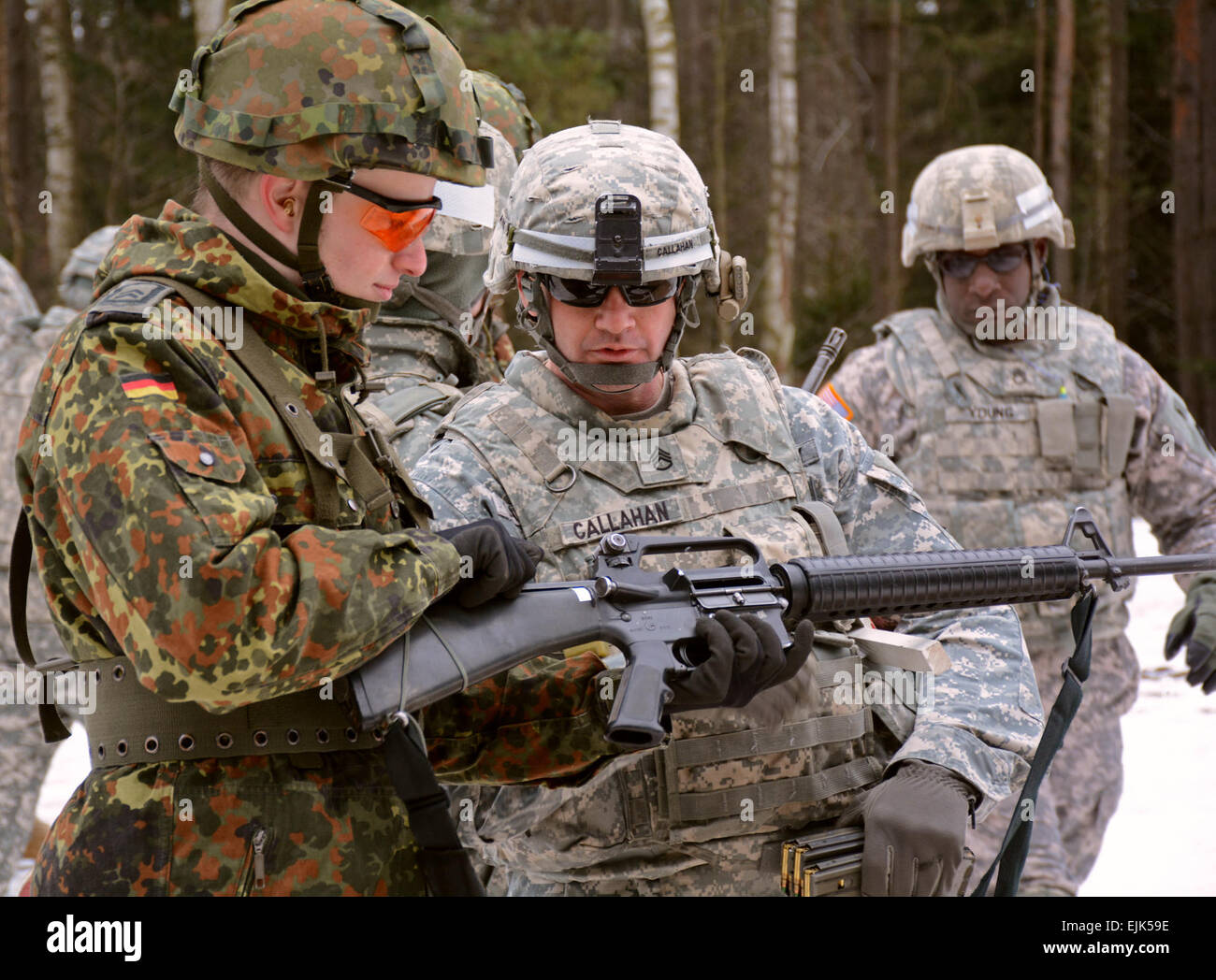 Staff Sgt. James Callahan, platoon sergeant, Charlie Company, 44th ...