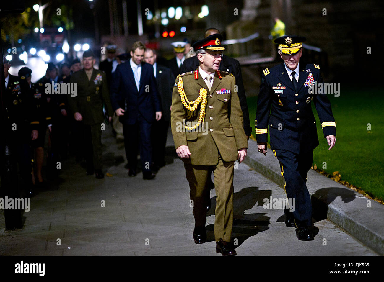 British Gen. Sir David Julian Richards, Chief of the Defense and his ...