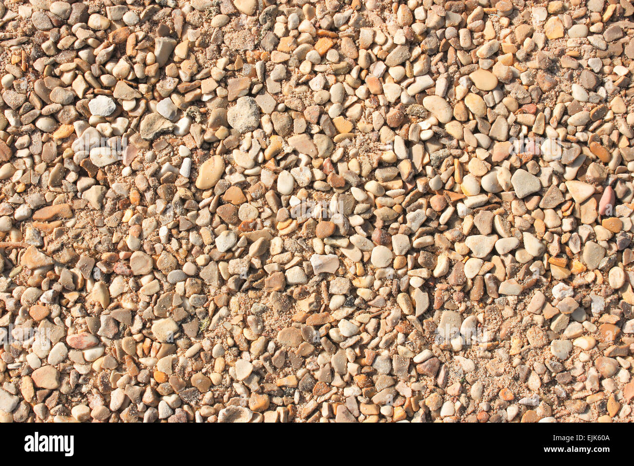 Pebble background at sun light. Stone texture Stock Photo - Alamy