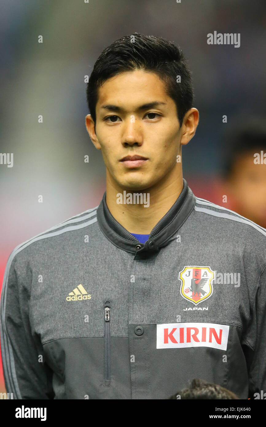 Oita Sports Park Stadium, Oita, Japan. 27th Mar, 2015. Yoshinori Muto ...